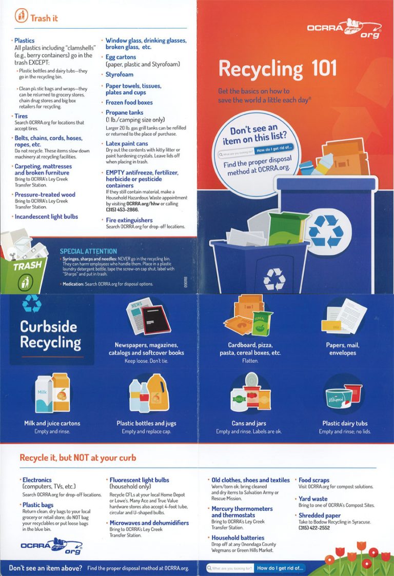 Recycling Instruction Brochure - Order Supplies - Apartments