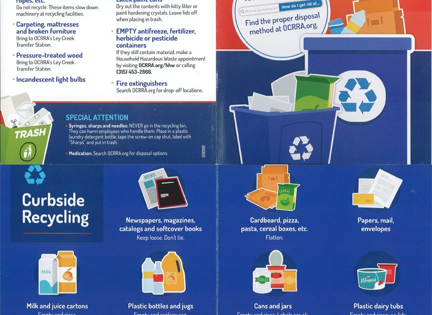 Recycling Instruction Brochure - Order Supplies - Apartments